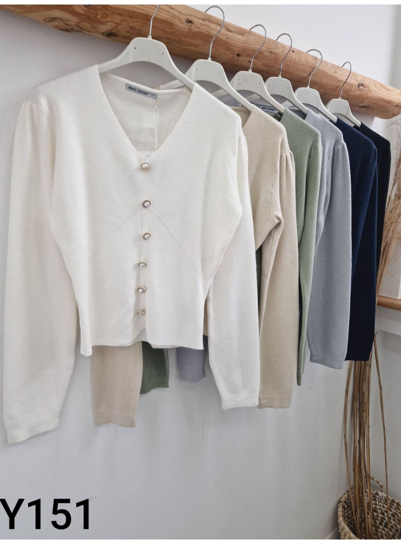 Wiskozowa bluzka Y151 szara